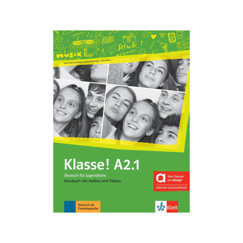 KLASSE! A2.1 - Hybride, učbenik za nemščino+ allango dostop